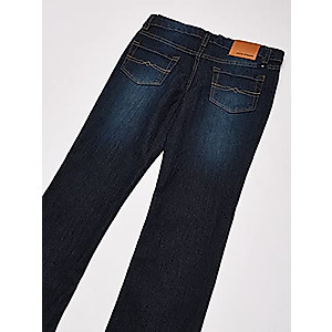 Lucky Brand Girls' Bootcut Fit Stretch Denim Jeans with Zipper Closure & Pockets, Barrier Wash, 14