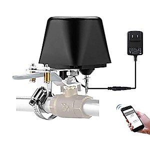 Smart Wifi Water Valve Shutoff Timer, Smart Sprinkler Controller, Wifi Gas Shut Off Valve Controller, for Valves up to 1.5", Compatible with Alexa Google, APP Remote Control, No Hub Required