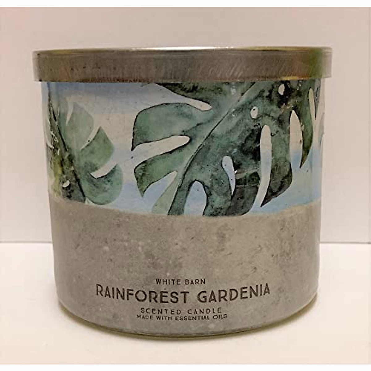 White Barn Bath and Body Works Rainforest Gardenia 3 Wick Scented 14.5 Ounce