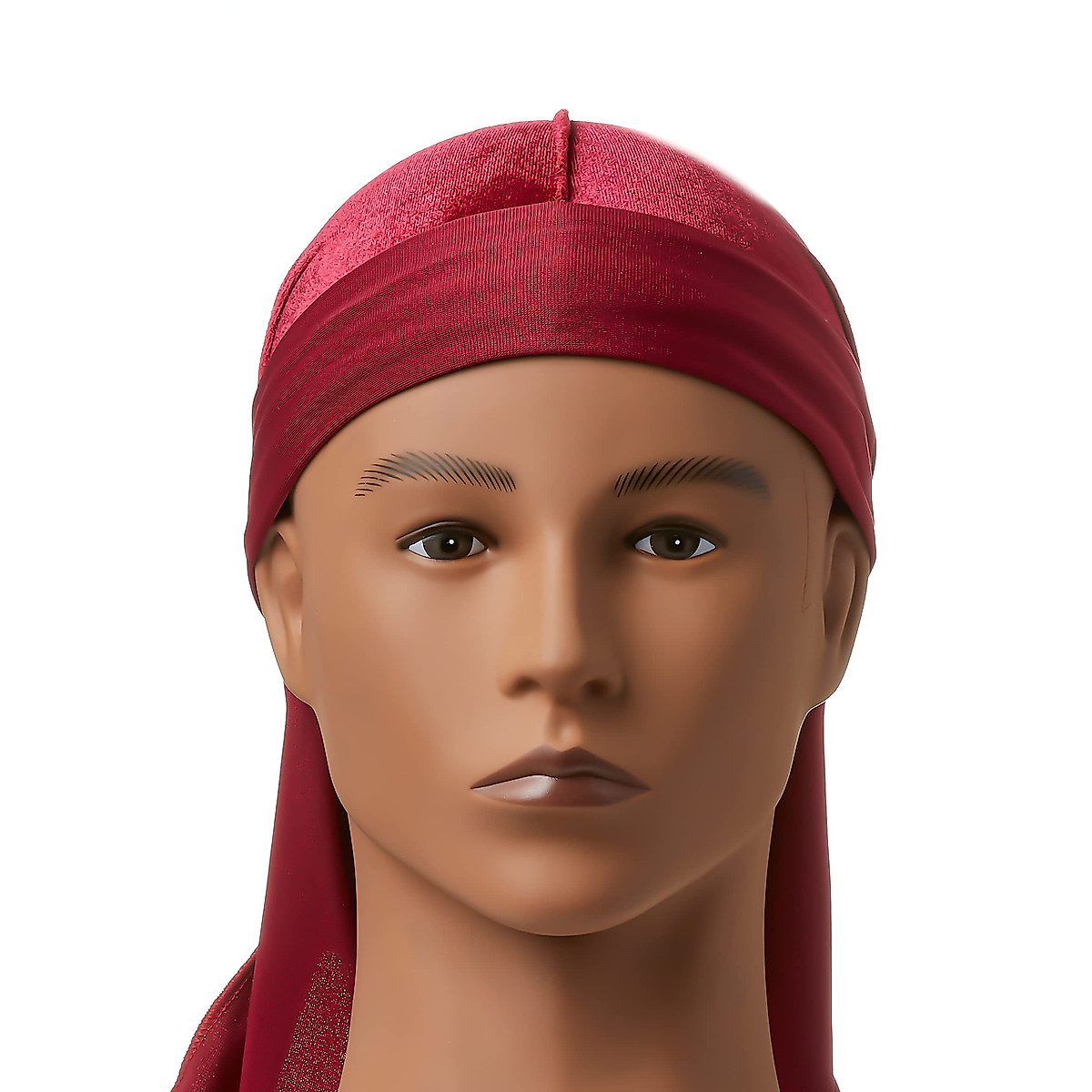 KISS RED Bow Wow Power Wave Velvet Luxe Durag (Burgundy)