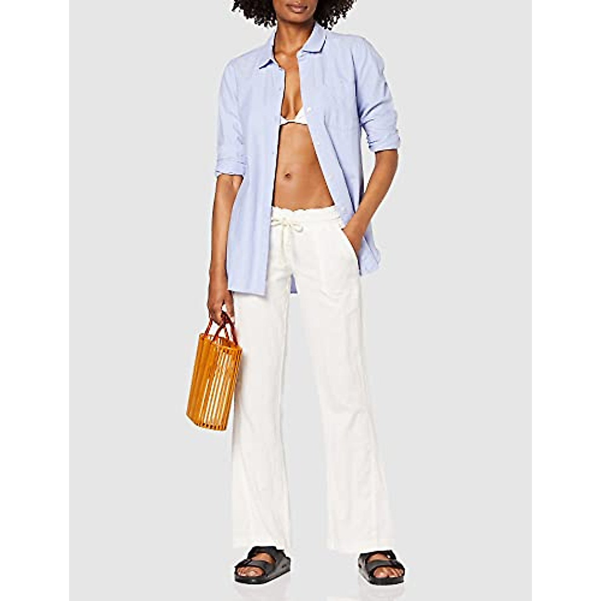 Roxy Women's Oceanside Pant, Sea Salt, Medium