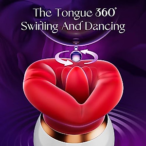 Vibrator Adult Sex Toys for Women - 3IN1 Mouth-Shaped Sucking Vibrator, 10 Tongue Licking 3 Sucking Nipples Anal Clit Sucker Vibrater, G Spot Vibrators Clitoral Stimulator Couples Sex Toys