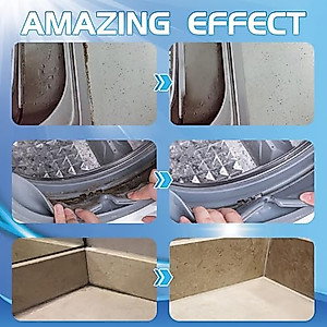 Home Remover Gel, 10 Fl Oz Remover for Washing Machine Refrigerator Strips, Household Front Load Washing Machine Cleaner, Cleaner For Tiles Sealant Bathroom Cleaning Home Sinks Grout Cleaner (5 Floz)