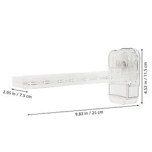 Amosfun Foldable Wall-Mounted Drying Rack with Suction Cup for Travel Dorms and Laundry Rooms No Drilling Drying Rack Clear