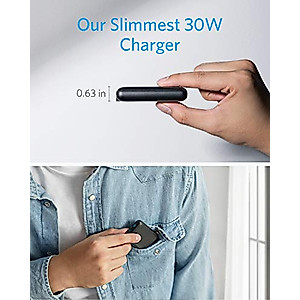 Anker 30W PIQ 3.0 & GaN Wall Charger, PowerPort Atom III Slim USB-C Power Adapter for iPhone 12 / Mini/Pro/Pro Max / 11 / XR/XS/X, Galaxy, Pixel, MacBook, Nintendo Switch