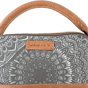 SIXTEASE Crossbody Bag for Women Vintage Style Genuine Leather, Upcycled Canvas, Rug, or Hair On - Cross Body Womens Bags with Inside Zipper Pockets - Dittogick