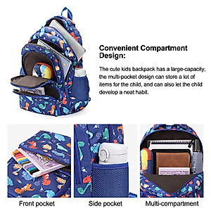 CLUCI Backpack Purse for Women Bundles with Kid's School Backpack for Boys&Girls