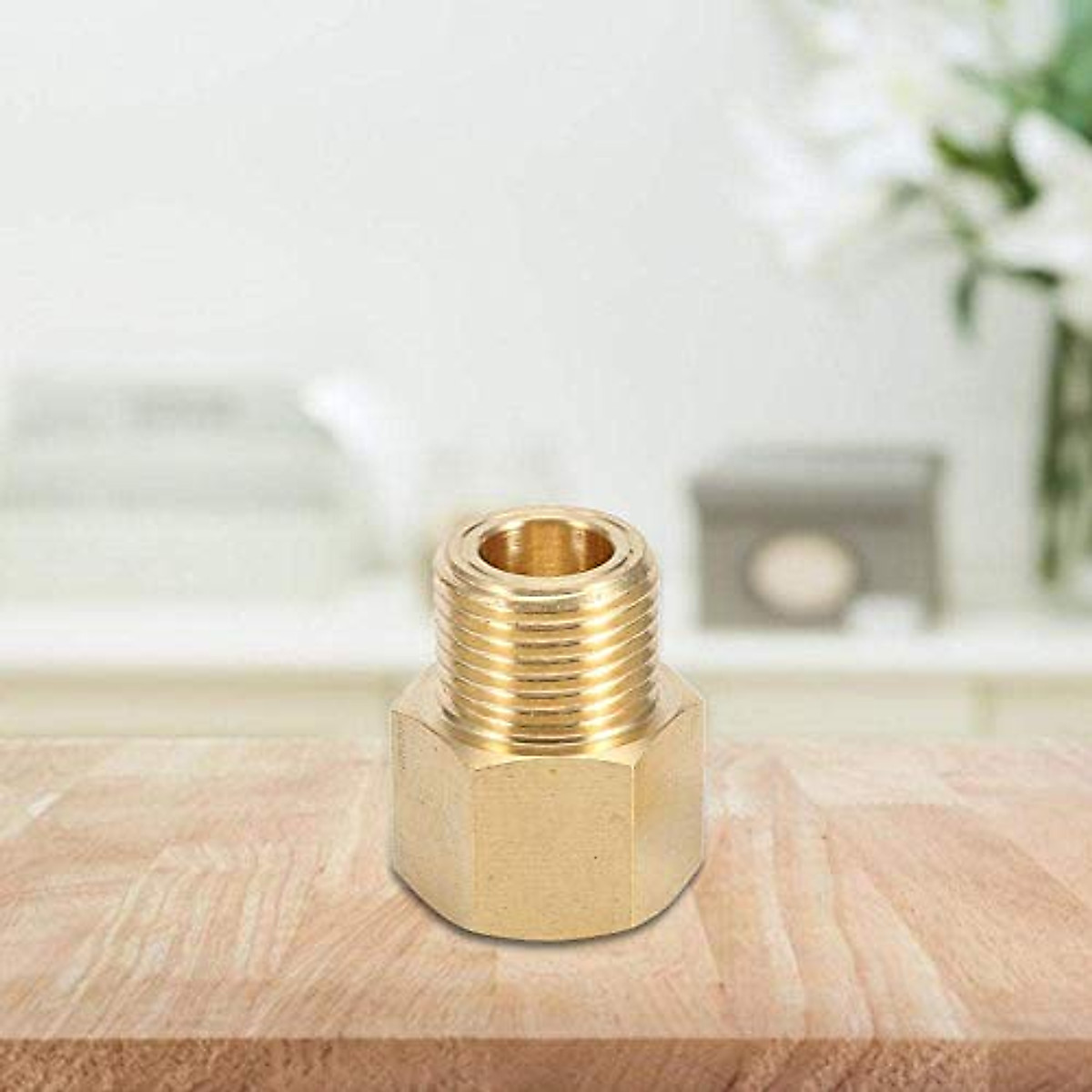 CO2 Cylinder Tank W21.8 to CGA320 Adapter Converter for Aquarium Fish Tank,1.1inch