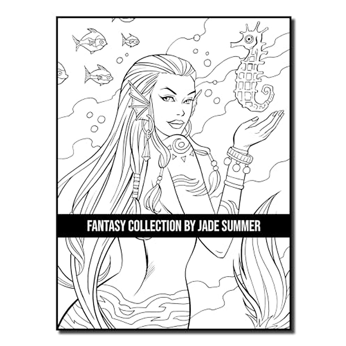 Fantasy Collection: An Adult Coloring Book with 100+ Incredible Coloring Pages of Mermaids, Fairies, Vampires, Dragons, and More!