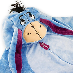 Disney Eeyore Onesie For Women | Eeyore Costume Adult | Womens Fleece Pajamas | Blue | XX-Large