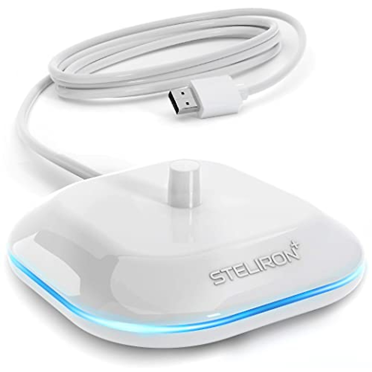 Galvanox Electric Toothbrush Replacement Charger for Braun Oral-B Electric Toothbrushes, Waterproof Inductive Base for Model 3757 - Portable Travel w/Built-in USB Power Cord (LED Charging Indicator)