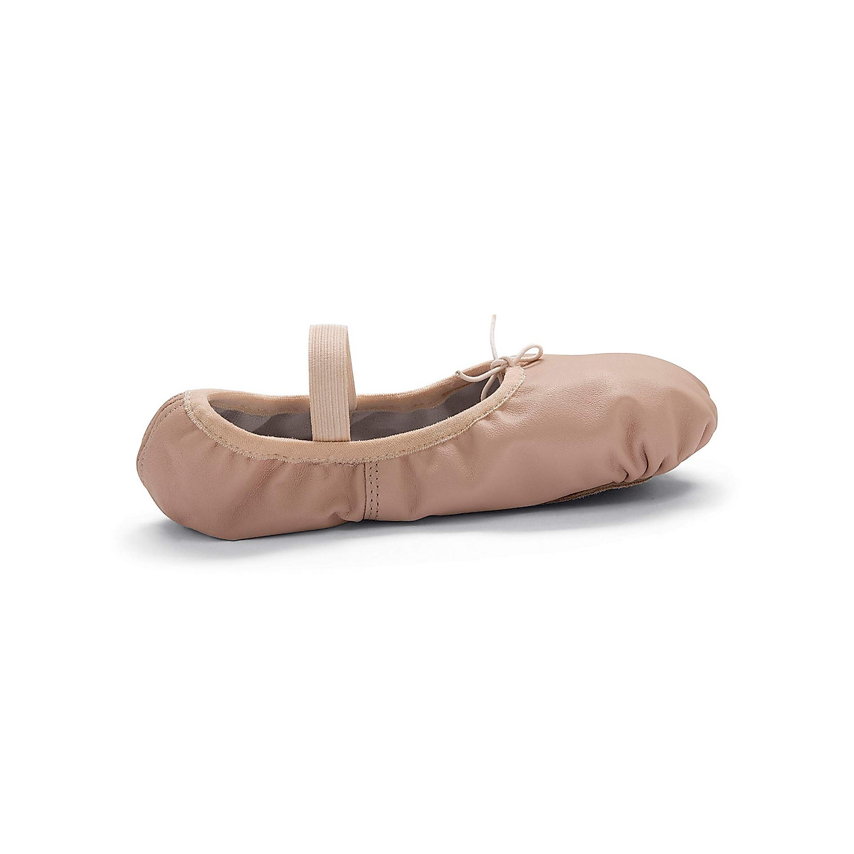 Body Wrappers 201A Adults' Tiler Full Sole Leather Pleated Ballet Slipper (Theatrical Pink, 9 N US)