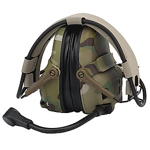 Tactical Headset Hunting Shooting Noise Reduction Headset for OPS Core ARC and Wendy M-LOK Helmet Head Mounted 2 in 1 GEN 6