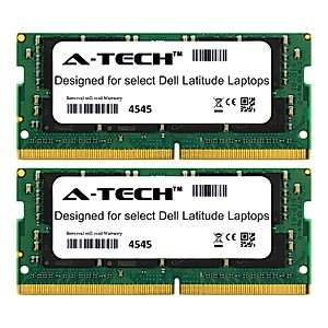 A-Tech 32GB Kit (2 x 16GB) for Dell Latitude 7000 Series 7214 7414 7480 7490 E7214 E7414 E7480 E7490 2666Mhz DDR4 Laptop & Notebook Memory Ram Modules