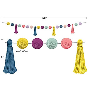 Oh Happy Day Pom-Poms and Tassels Garland
