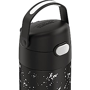 THERMOS FUNTAINER 12 Ounce Stainless Steel Vacuum Insulated Kids Straw Bottle, Space