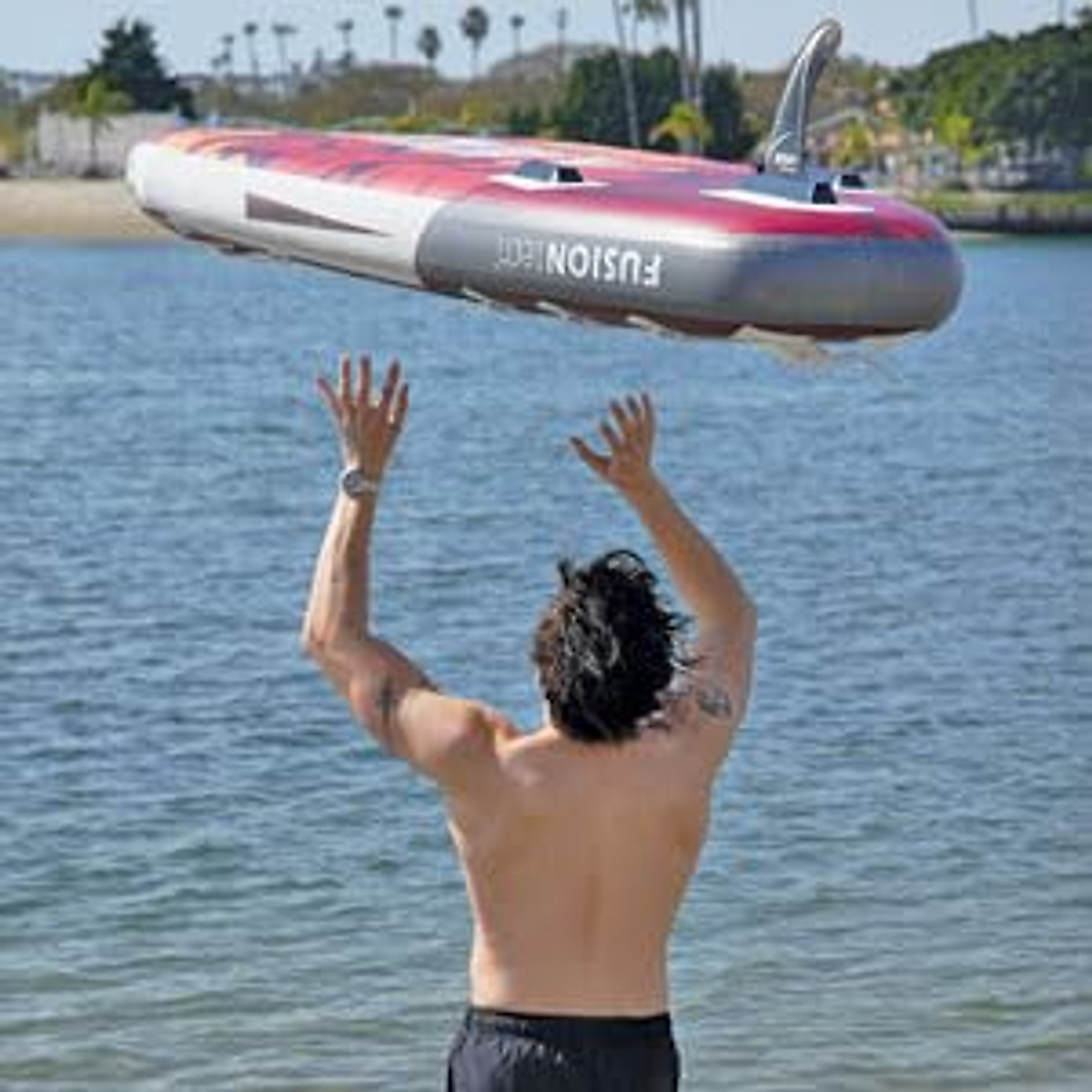 NIXY Monterey Paddle Board Expedition & Touring - 11'6" x 34" x 6" Inflatable SUP | Welded Seams, Woven Drop Stitch for Safety & Durability | Ultra-Light and Stable. (Ibiza)