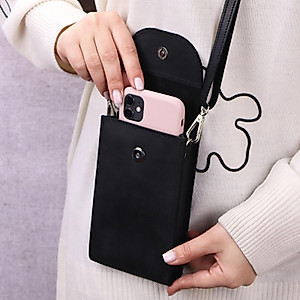 Original Clutch Wallet, PU Leather Crossbody Cell Phone Bag for Women Wallet Purse, High Original Capacity Clutch Wallet (Red)