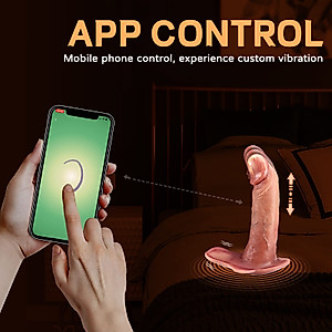 5.7 Inch Adult Sex Toys Quick Orgasm，app Controlled Vibrator Huge Dildos，Realistic Dildos 9 Vibration Modes，Thrusting Dildos，Sex Toys Make You Excited，Female Sex Toys Stimulate