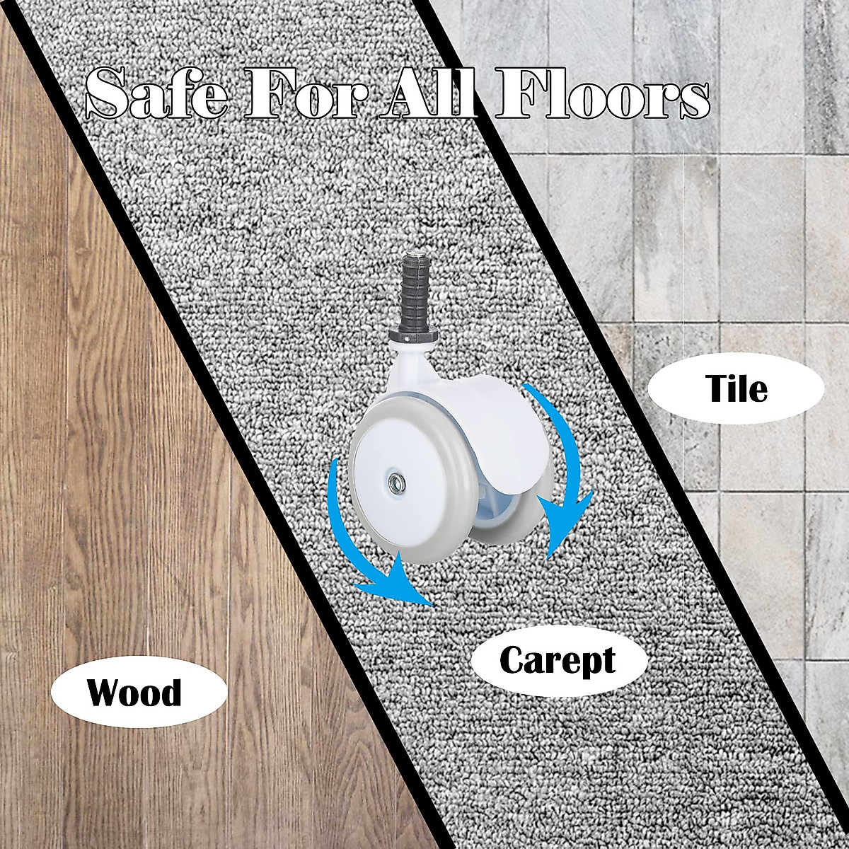 Baby Walker Wheels Replacement, Set of 4, Baby Walker Accessories, Plastic Rubber Wheels Casters, Universal Wheels (Rubber Grey)