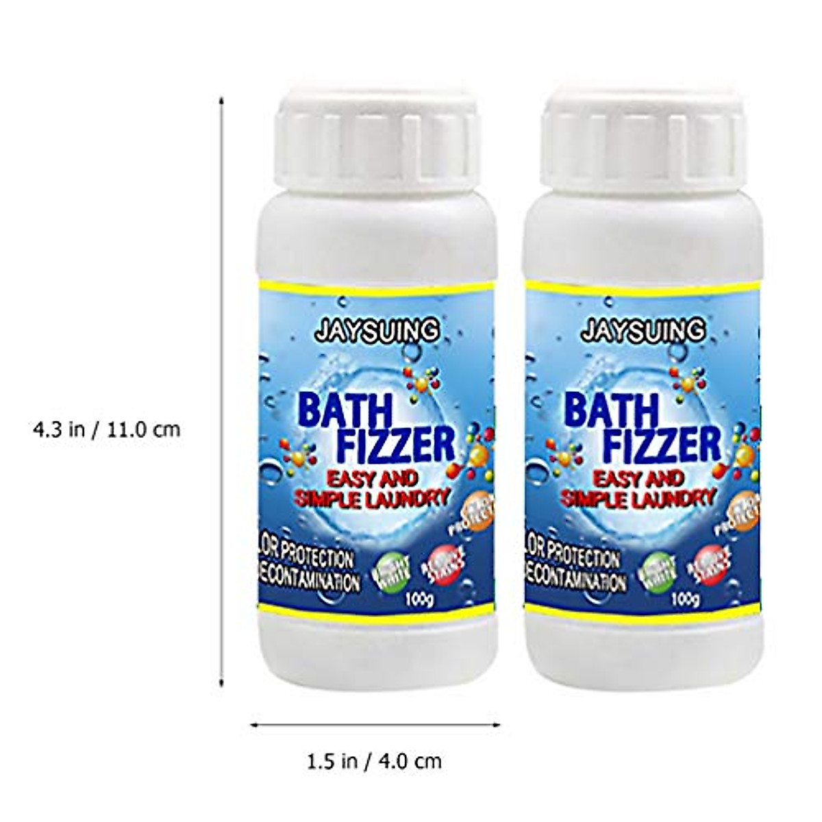 Laundress Stain Solution 2 Bottles of Powder Soap Laundry Powder Clothes Washing Fresh Scent Powder for Home Powder Laundry