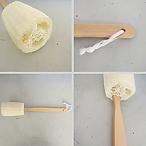 INGVY Dry Brushing Body Brush ExfoliatingBack Sponge Scrubber Brush Body Shower Bath Tools