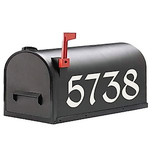 Reflective White 3 Sets Mailbox Numbers Sticker Decal Die Cut Bold King Style 3" Self Adhesive Premium Vinyl Numbers for Mailbox, Signs, Window, Door, Cars, Trucks, Home, Business, Address Number