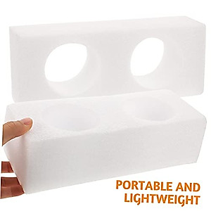 Didiseaon 4 pcs Takeaway Cup Holder can Carrier Coffee Mug Holder Floating Drink Holder for Pool Disposable Drink Carrier Coffee Drinks Drink take Dish Rack White epe Pearl Cotton