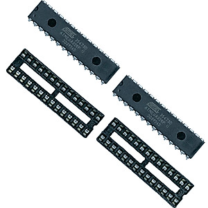 risingsaplings 2pcs ATMEGA328P-PU with UNO R3 bootloader and IC Socket