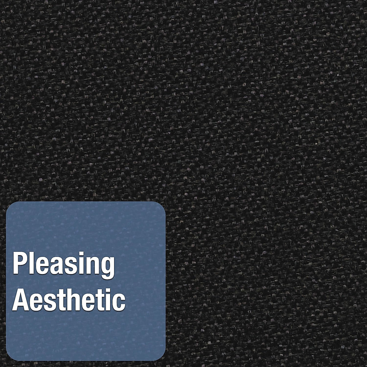 Quartet QRT7684BK - Oval Office Fabric Bulletin Board