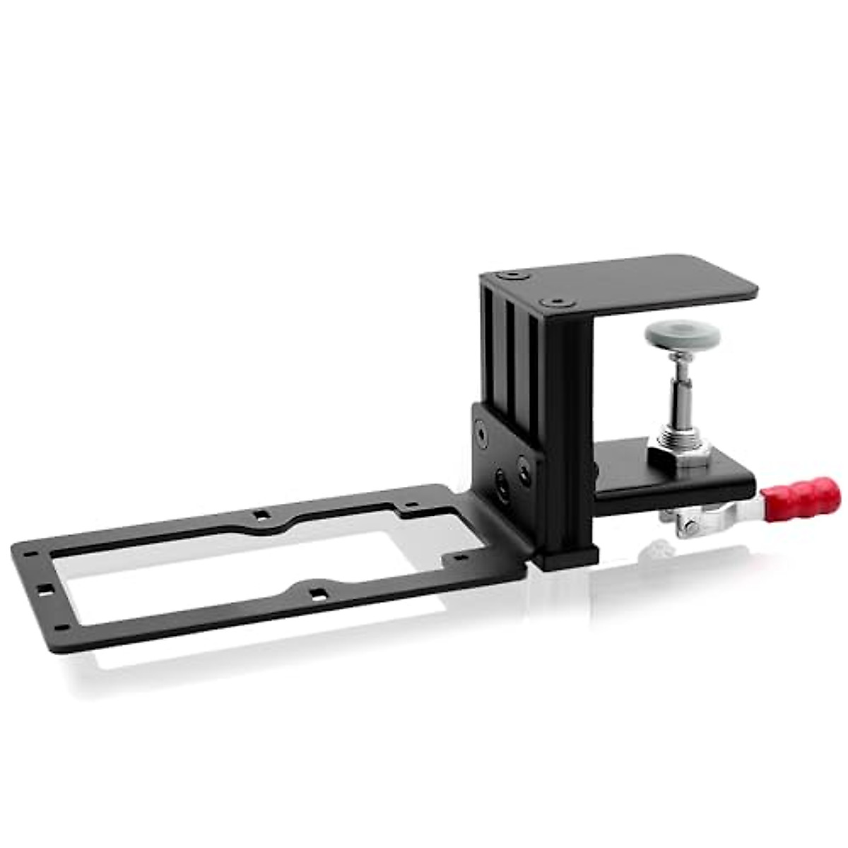 HUYE Steel Clamp-on Flight Stick Desk Mount Bracket Designed for Turtle Beach VelocityOne Flightstick & Logitech G Extreme 3D Pro Joystick, Adjustable Desk Mount Holder (Flight Stick Not Included)