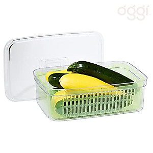 Oggi Food Storage Bin, 12.25" x 8" x 4", Clear