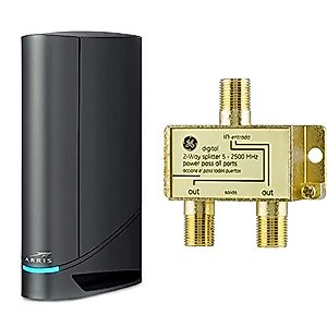 ARRIS Surfboard G34 DOCSIS 3.1 Gigabit Cable Modem & Wi-Fi 6 Router & GE Digital 2-Way Coaxial Cable Splitter