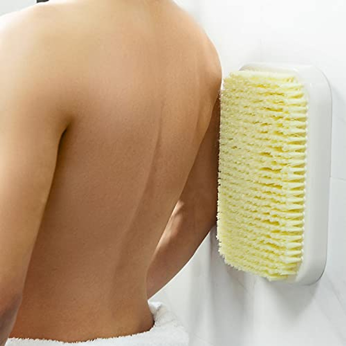 Back Scrubber for Shower,Wall Mounted,Back Shower Brush,Large Exfoliating Brush for Shower, for Men and Women