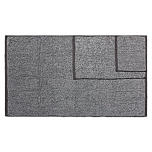 Everplush Diamond Jacquard 6 Pieces Bath Towel Set, Grey