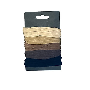 OSP 10 PCS No Damage, No Break, Super Soft and Comfy Hair Tie Scrunchies For Fine, Thin, and Thick Hair (Neutral/Nude)