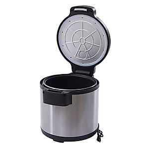 Commercial Rice Warmer, 20QT Portable Stainless Steel Heating Non-Stick Inner Pot Rice Heater, Dual Temperature Control Design, Makes Soups, Stews, Grains, Cereals, for Restaurant Party Family