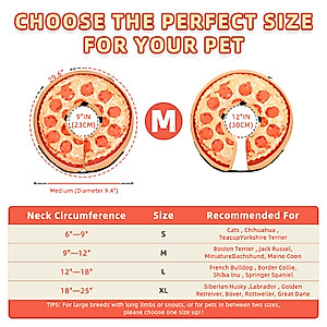 Inflatable Dog Cone Collar，Soft Protective Collar for Dogs and Cats Recovery Pet Cone, E-Collar Dog Neck Pizza Dog Cone After Surgery（No Pump）