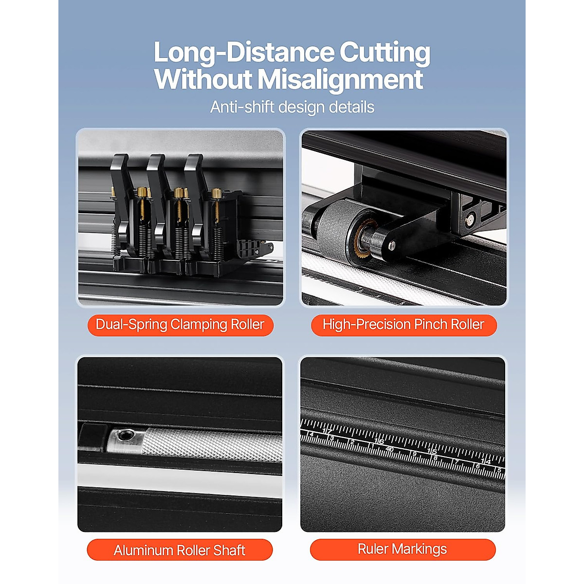 VEVOR Off-line Vinyl Cutter Machine 870mm Vinyl Printer U-Disk, 34 inch Plotter Printer with Accessories & Floor Stand Vinyl Cutting Machine Adjustable Force and Speed for Sign Making Plotter Cutter