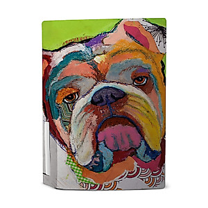 Head Case Designs Officially Licensed Michel Keck Bulldog Art Mix Vinyl Faceplate Sticker Gaming Skin Decal Cover Compatible With Sony PlayStation 5 PS5 Disc Edition Console