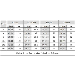 Aulemen Men's Long Sleeve Dress Shirts Pattern Printed Shirts Shiny Button Down Shirts L