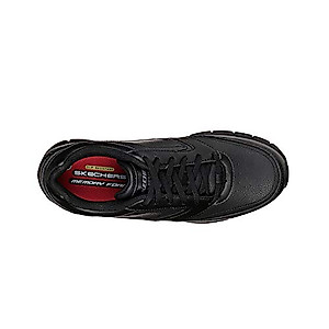 Skechers Men's Nampa Food Service Shoe, Black, 10 Wide