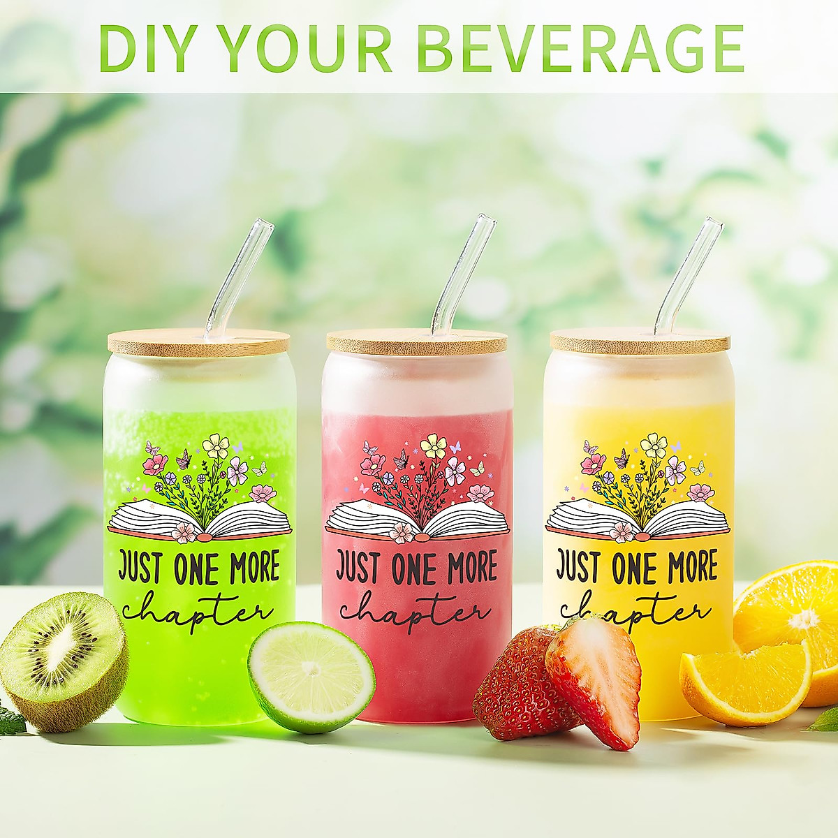 Book Lovers Gifts-Birthday Gifts for Book Lovers Women-Bookish Gifts Librarian Appreciation Gifts Book Club Gifts for Readers Bookworms Teacher Student Her Best Friends 16oz Glass Cup Graduation