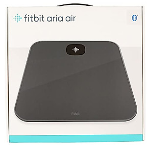 Fitbit Aria Air Bluetooth Digital Body Weight and BMI Smart Scale, Black