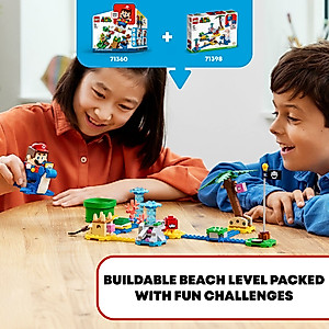LEGO Super Mario Dorrie’s Beachfront Expansion Set 71398 Building Kit; Collectible Toy for Kids Aged 6 and up (229 Pieces)