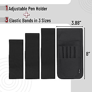 Mr. Pen Adjustable Elastic Band Pen Holder for Hard Cover Journals & Planner - Pen Sleeve Notebook & Pencil Holder