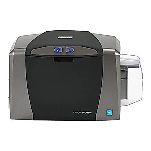 Fargo DTC1250e Single Sided USB Card Printer with Supplies Bundle (50605)