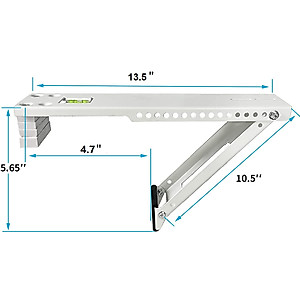 Window Air Conditioner Support Bracket, Universal AC Unit Window Brackets Light Duty, Up to 85 lbs.