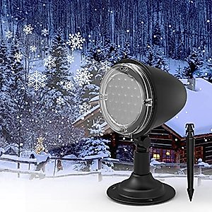 Snowfall LED Light Projector,Syslux Christmas Snow Light,Snowfall Projection Light with Snowstorm Effect for Christmas,Holiday,Halloween,Party,Garden,Wedding,Indoor Outdoor Decorations
