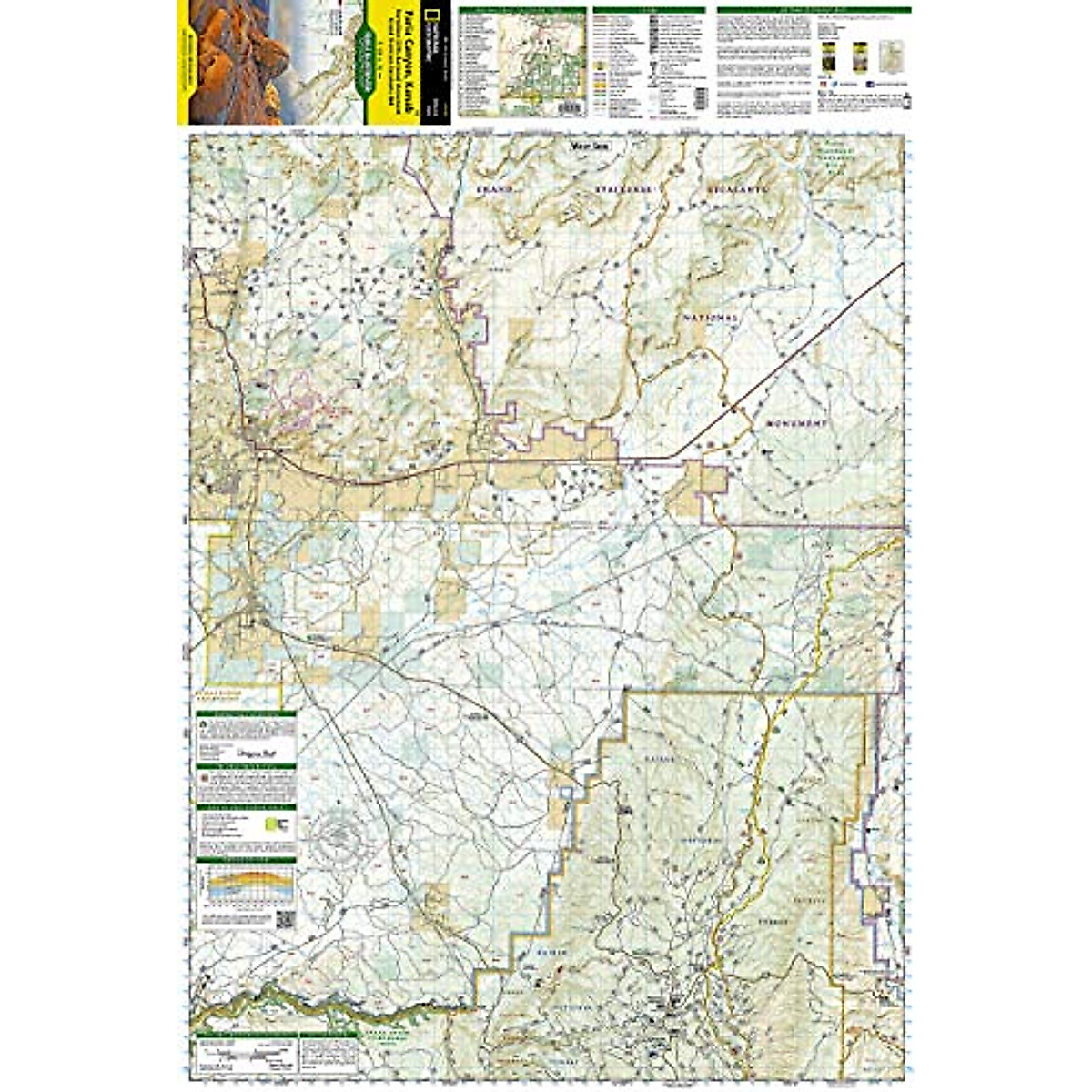 Paria Canyon, Kanab Map [Vermillion Cliffs National Monument, Grand Staircase-Escalante National Monument] (National Geographic Trails Illustrated Map, 859)